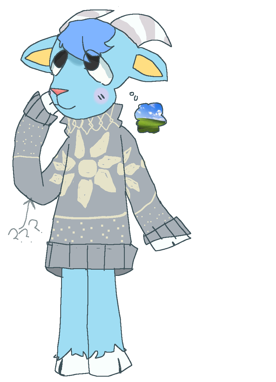 literally how do i draw sherb's sweater design thing... its been 3 ...