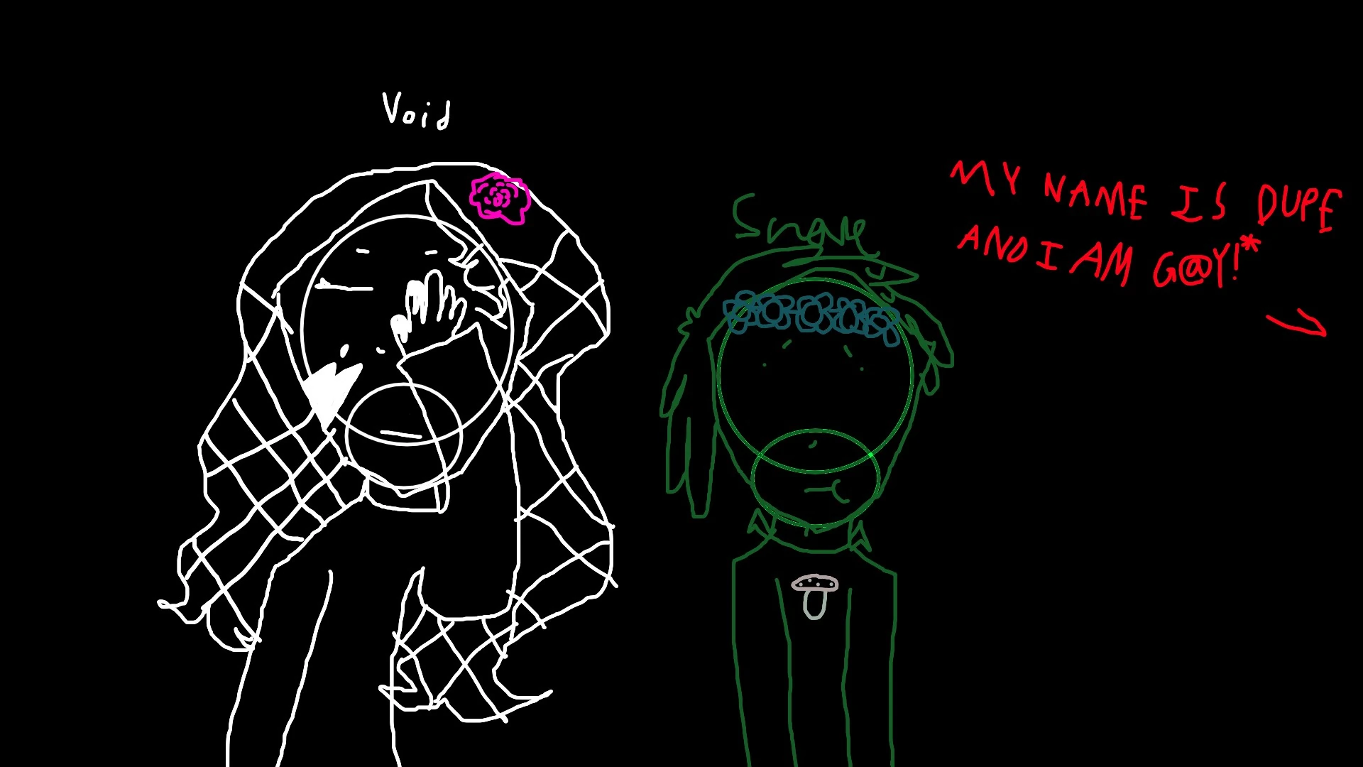 "MYNAMEISDUPEANDIAMG@Y" + offtopic art | Fandom