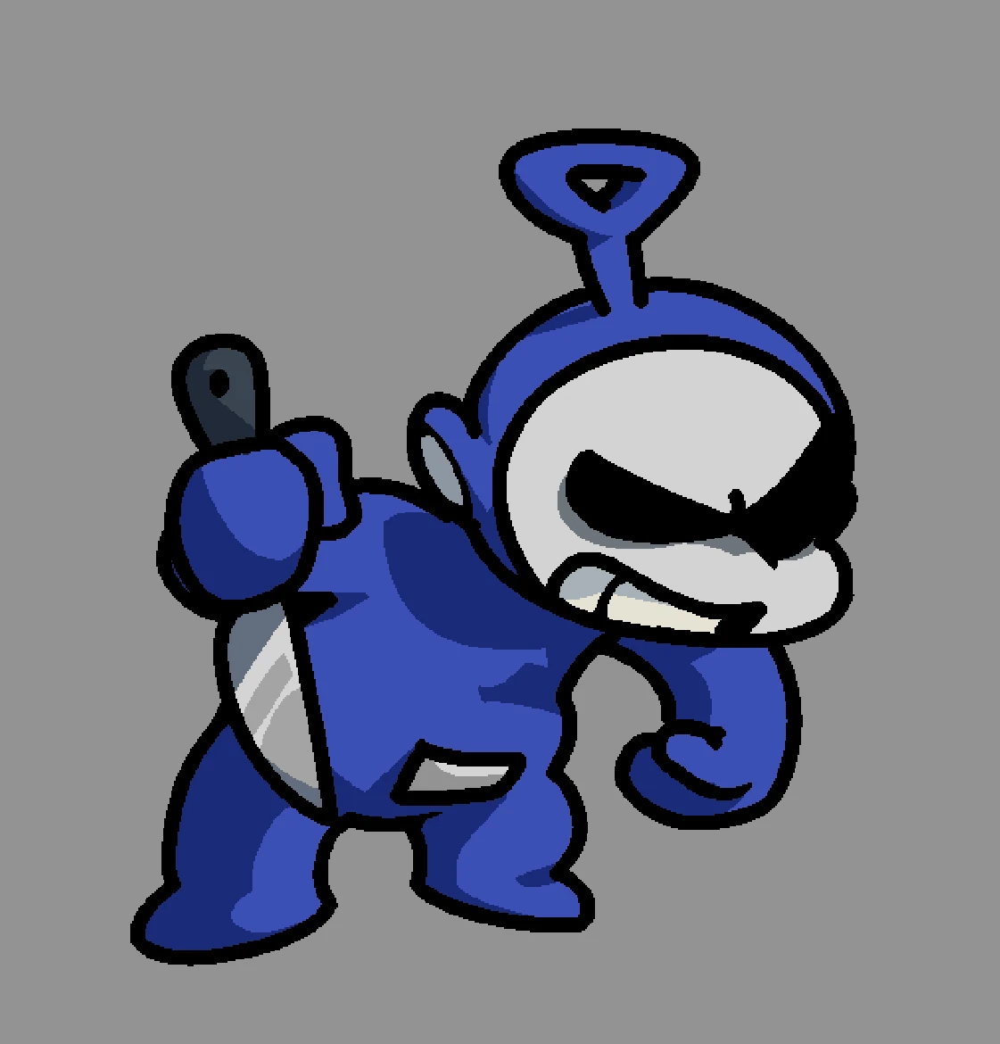 was drawing this randomly and unintentionally made it look like an fnf ...