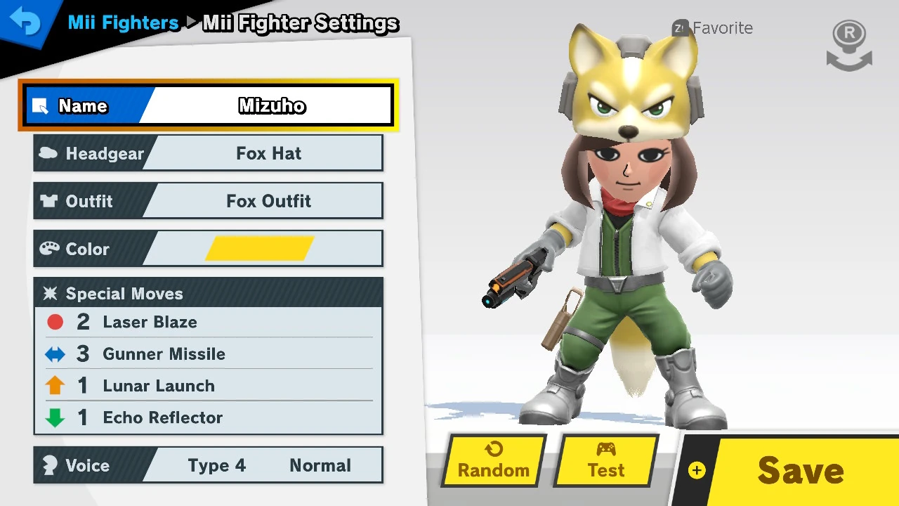 Mizuho the Mii Gunner in Fox Outfit! | Fandom