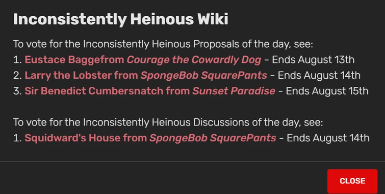 Discuss Everything About Inconsistently Heinous Wiki | Fandom