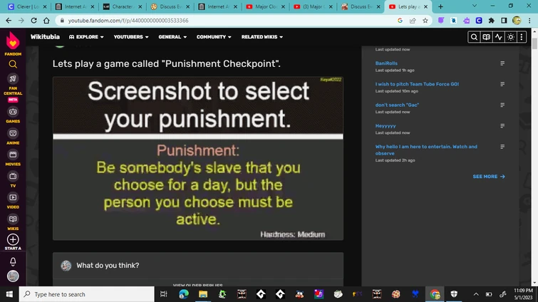 Lets play a game called "Punishment Checkpoint". | Fandom