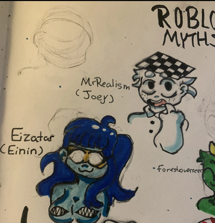A compilation of my very old Roblox myth art😎👍 very minor awfully drawn ...