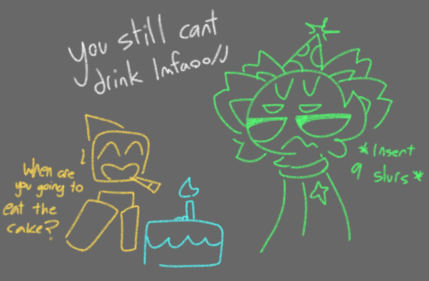 welll/ uh happy injection out of the womb day gnarpo | Fandom