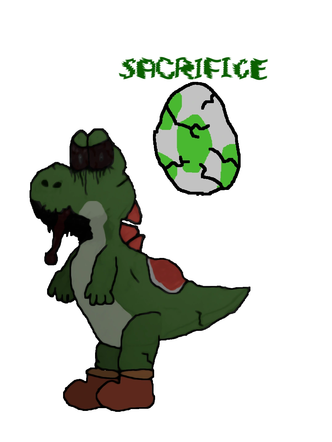 Yoshi fell into the pit | Fandom