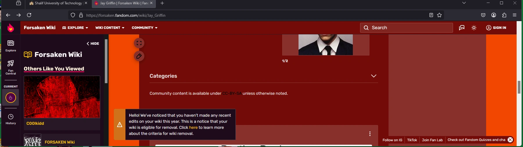 We are getting https://forsaken.fandom.com url | Fandom