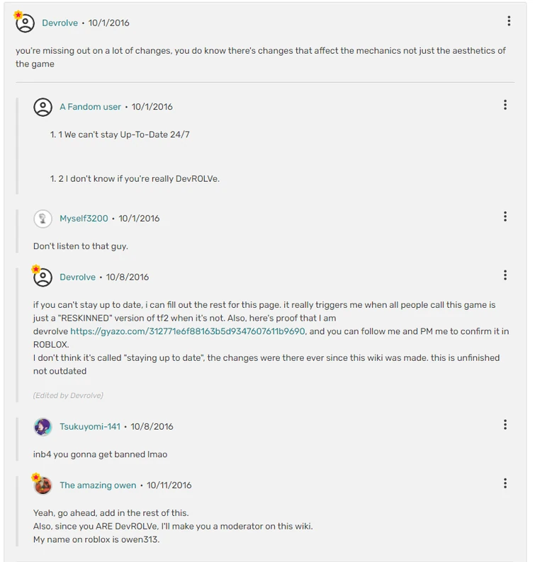 DEV ROLVE REAL !!11!!1!1! | Fandom