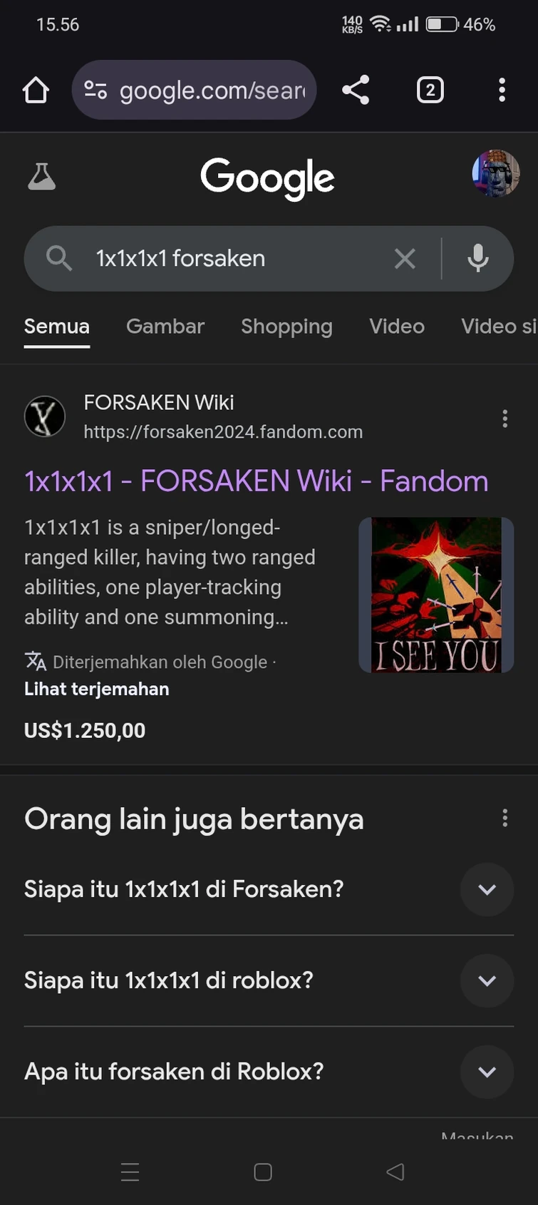Google Translate flawed system often mistaking Forsaken in-game price as real USD Price bruh ...