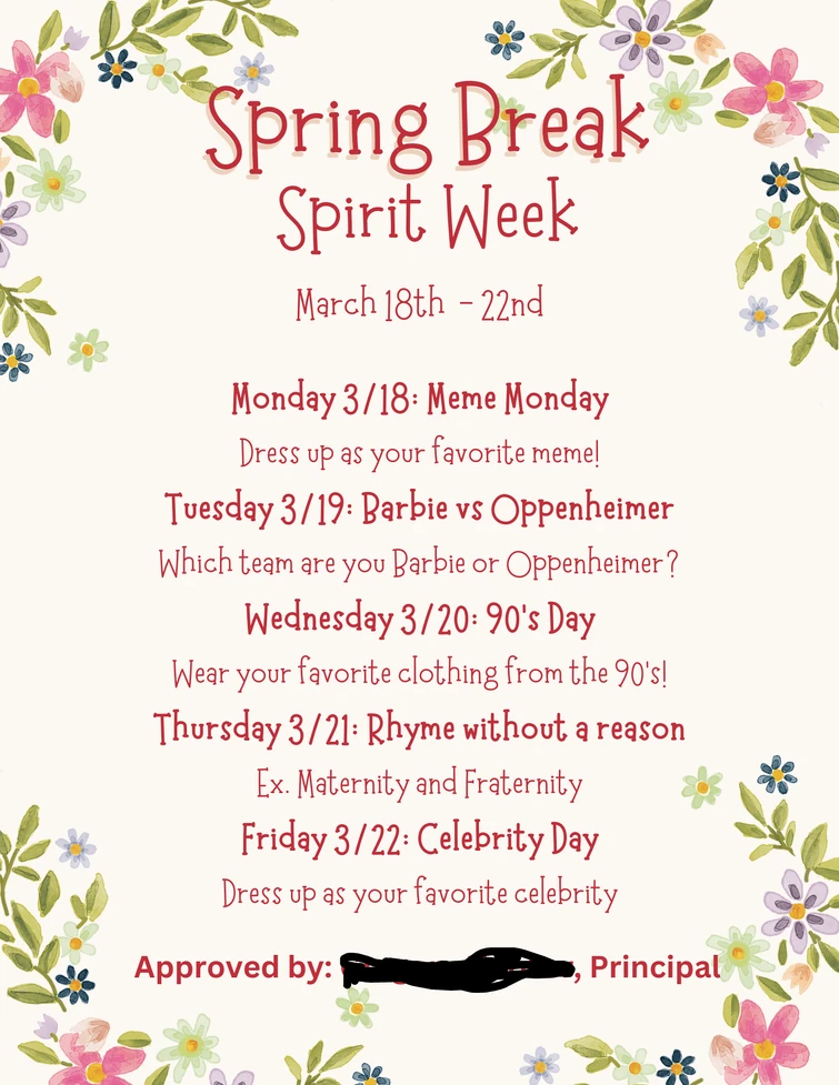 My Spring Break Spirit Week 💀 | Fandom