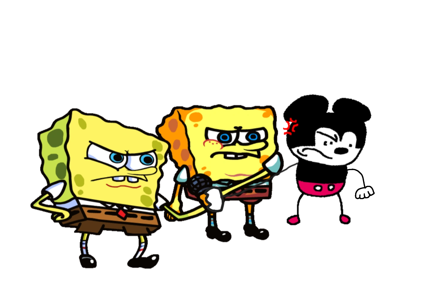 I could imagine "spong x spongebob x friggin mouse" fnf mod XDD | Fandom