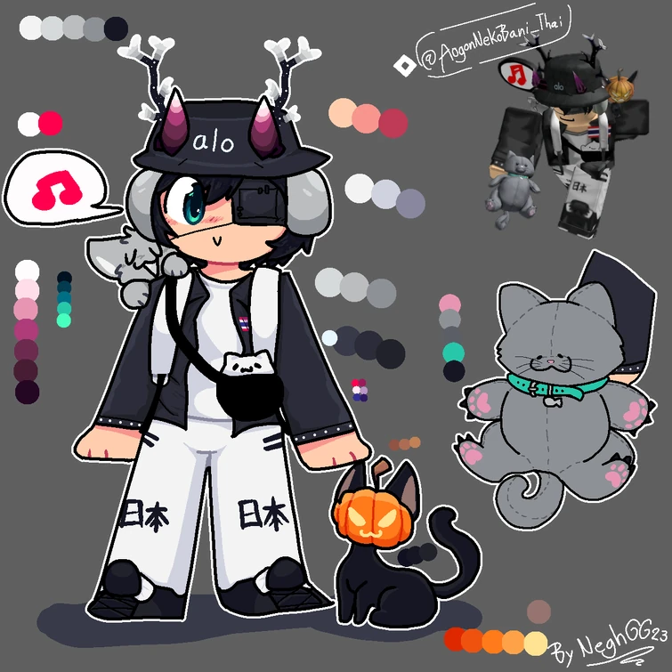 roblox profile name: { AogonNekoBani_Thai } OC | Fandom
