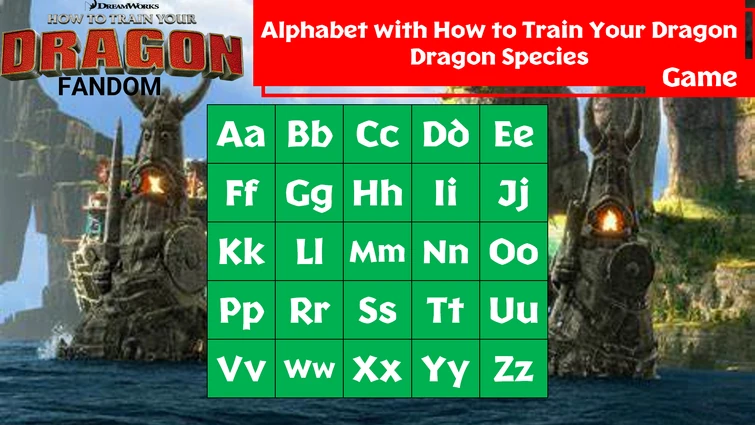 Alphabet with HTTYD Dragon Species Game | Fandom