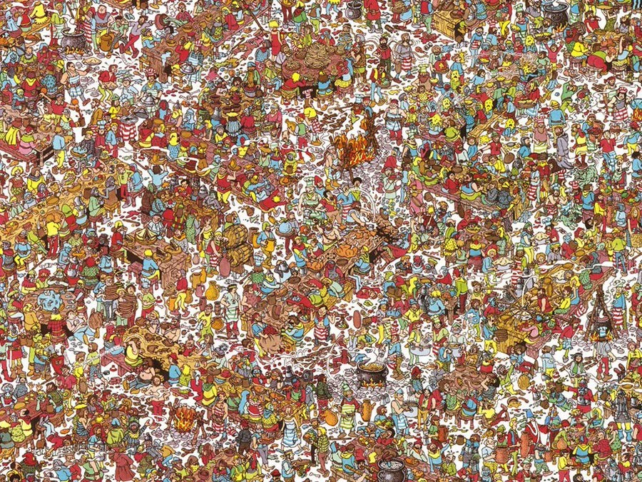 A where’s Waldo photo but Waldo was photoshopped out | Fandom
