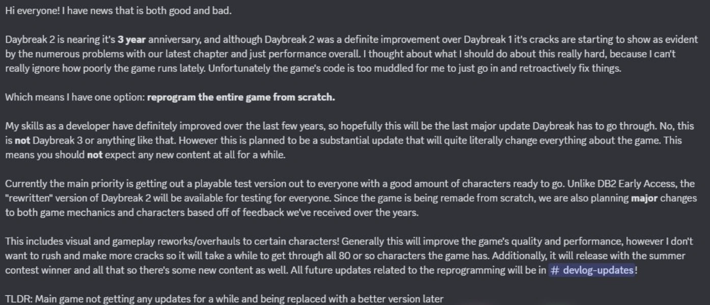 major daybreak 2 news | Fandom