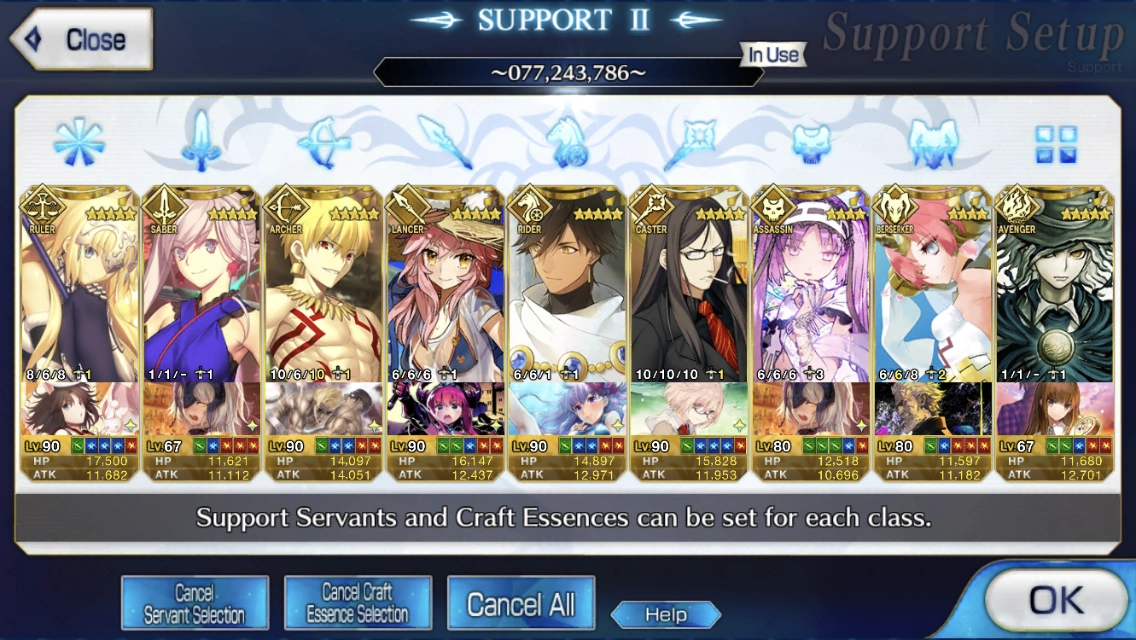 So going though my servant support | Fandom