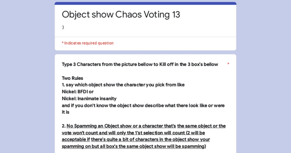 New episode of my OSC viewer Voting | Fandom
