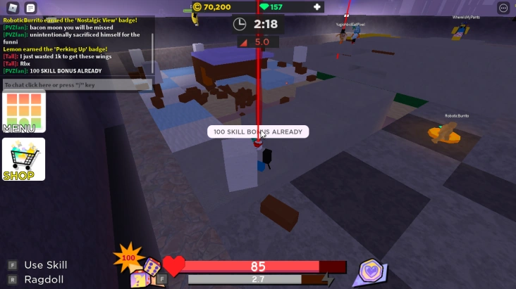 100 skill bonus in less than 5 seconds | Fandom