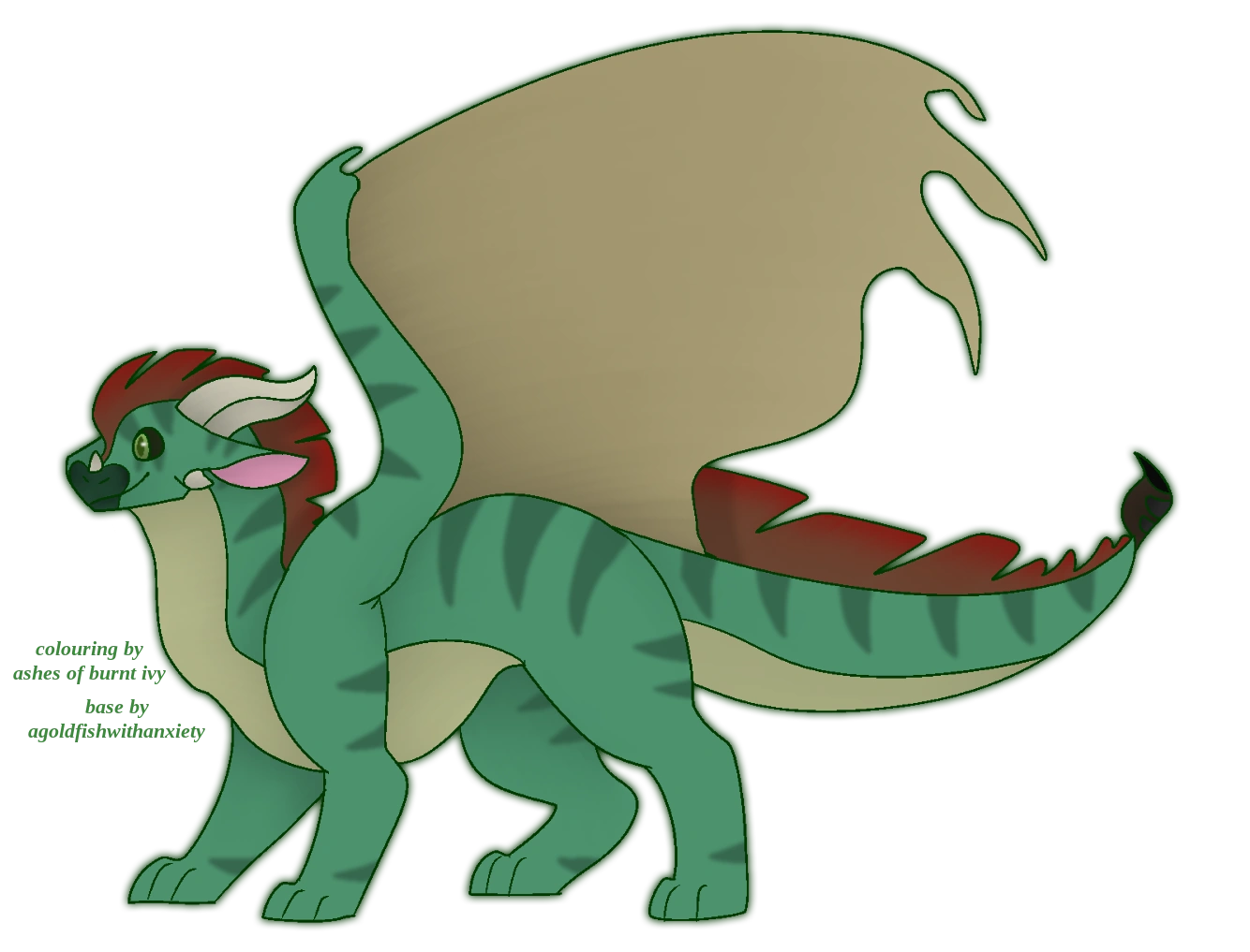 green SandWing with stripes (adopt) | Fandom