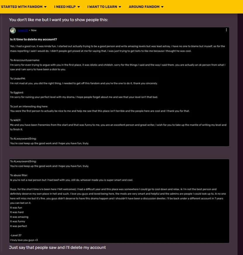 my man made a long ass statement | Fandom