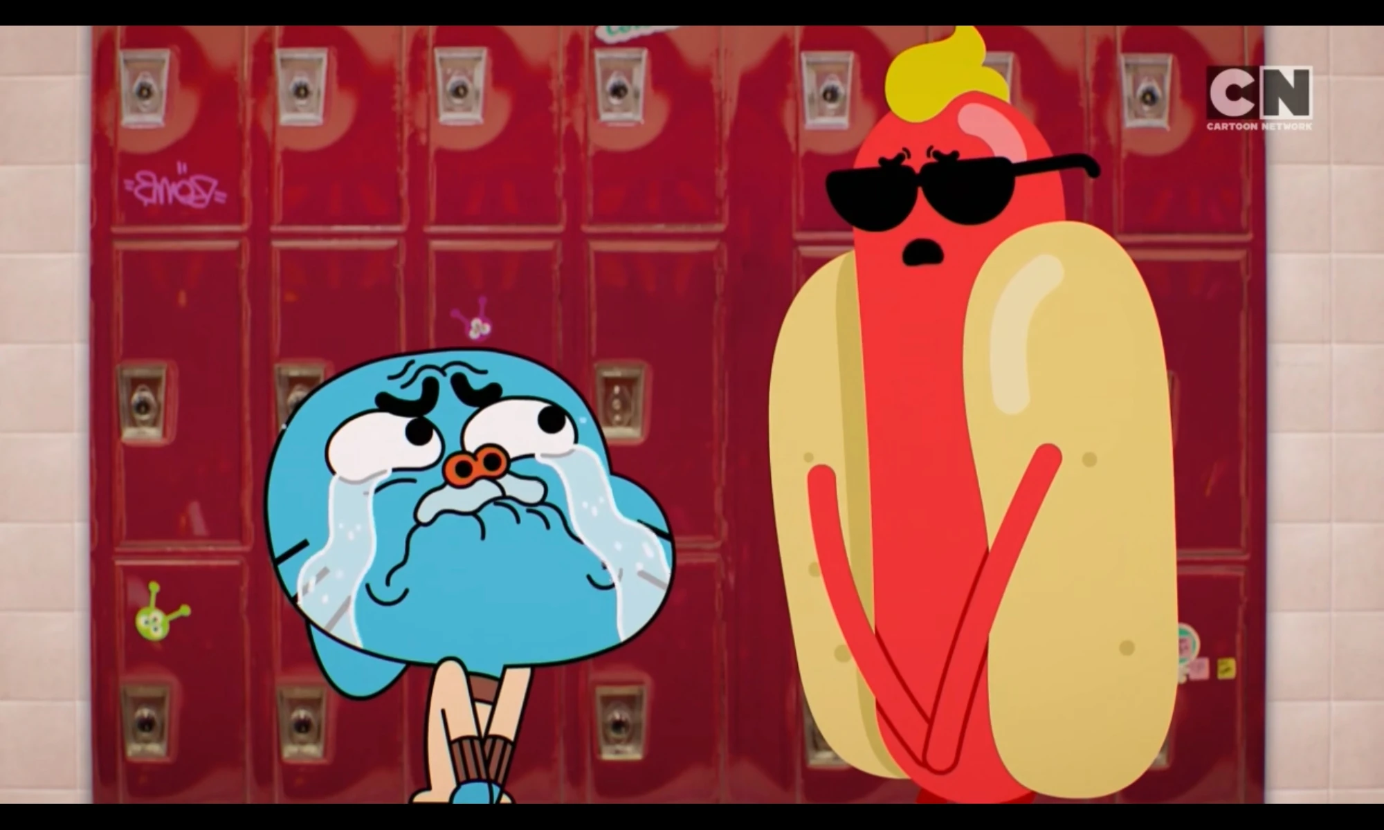 gumball crying with weird face | Fandom
