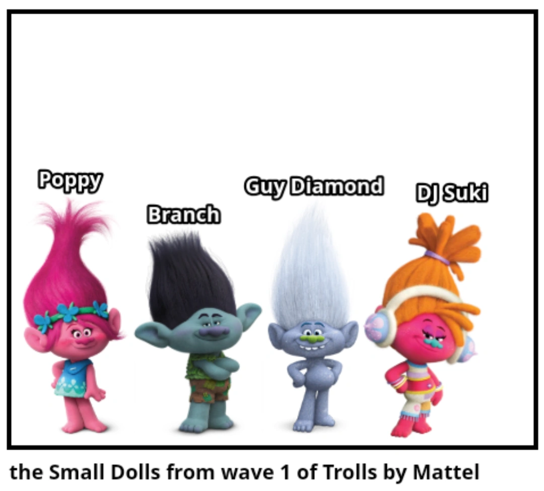 the Small Dolls from wave 1 of Trolls (2016) by Mattel are: | Fandom