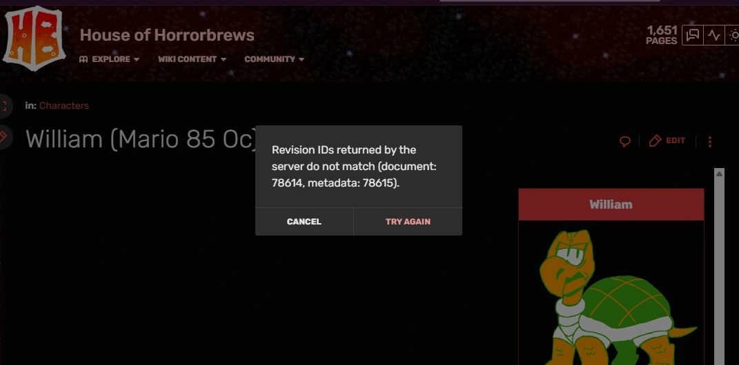 Does anybody know what to do when it wont let you edit your own page ...