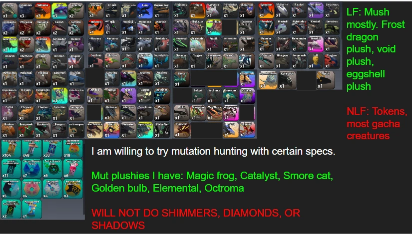 Selling/Auction/Trading, Mutation Hunting, and Skin Making! | Fandom