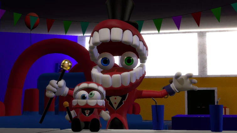 Caine and his plush! | Fandom