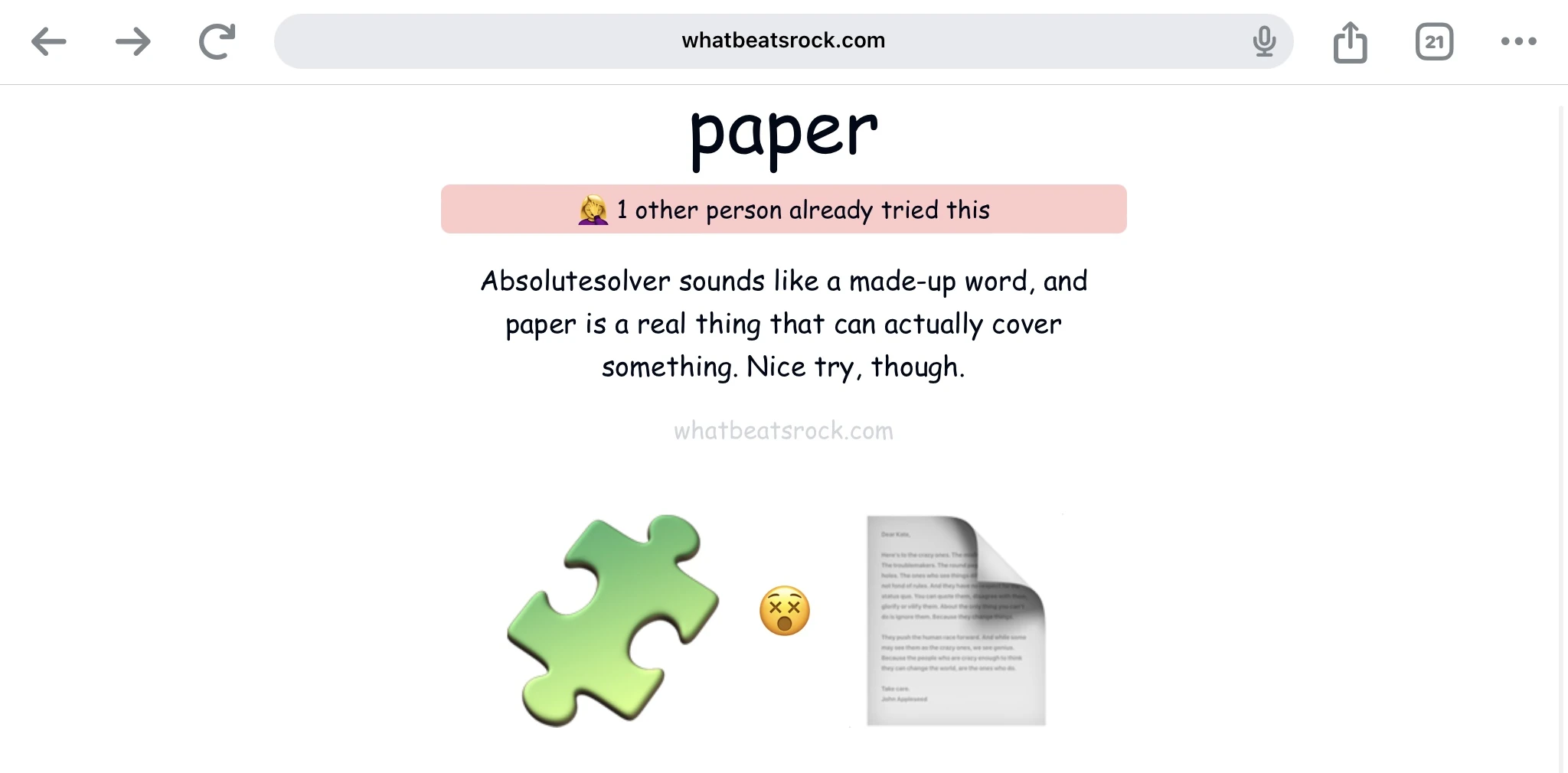 Fooling around on what beats rock.com | Fandom