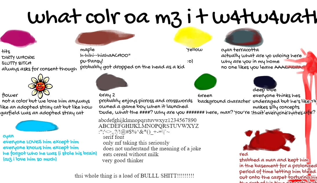 made a better more awesomer verdsion of the color thing | Fandom