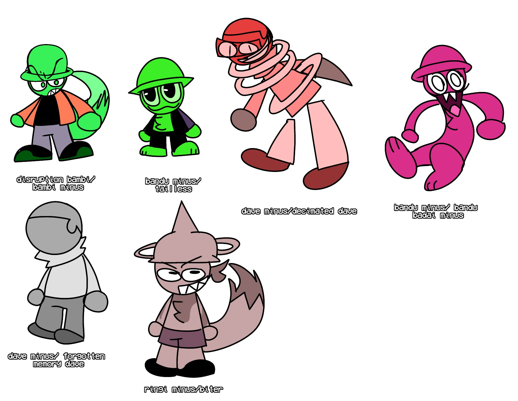 Some minus D&B GA characters | Fandom