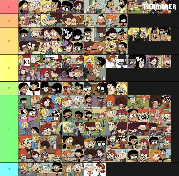 LoudCasa favourite ship tier list! | Fandom