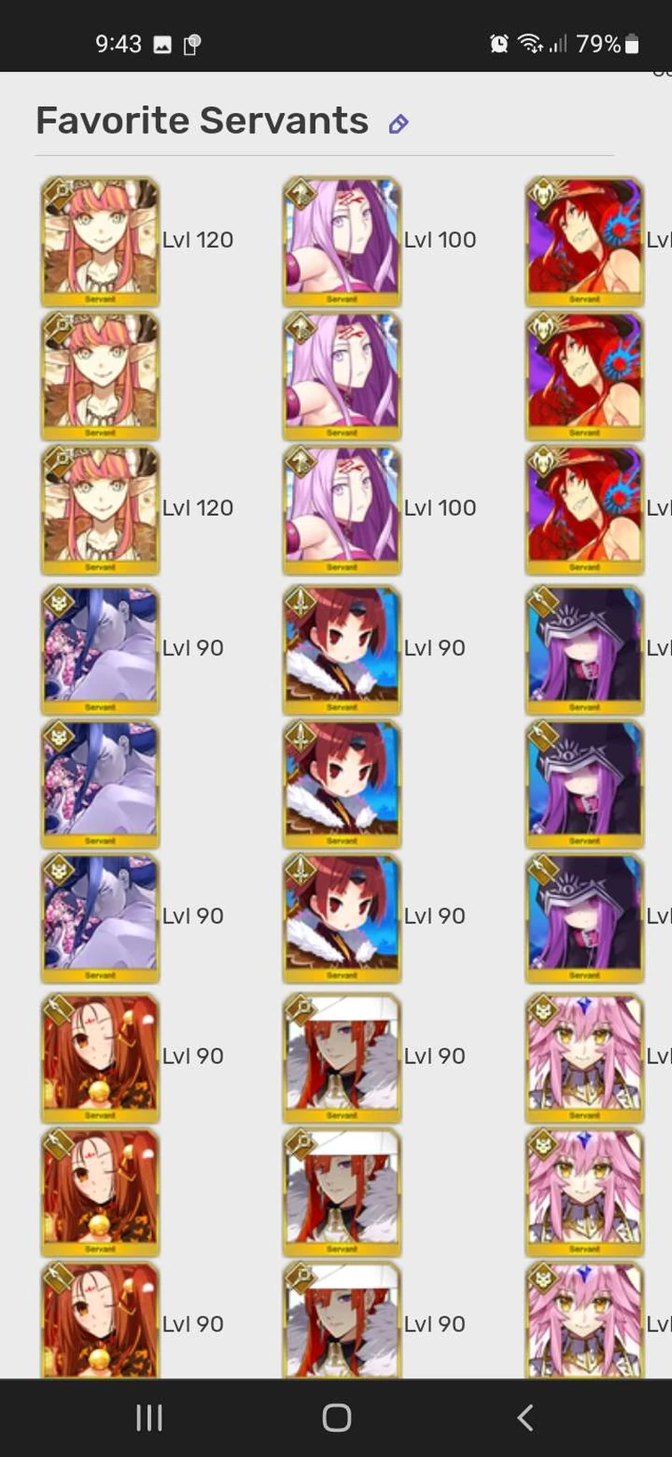 Servant display on profile all messed up? | Fandom