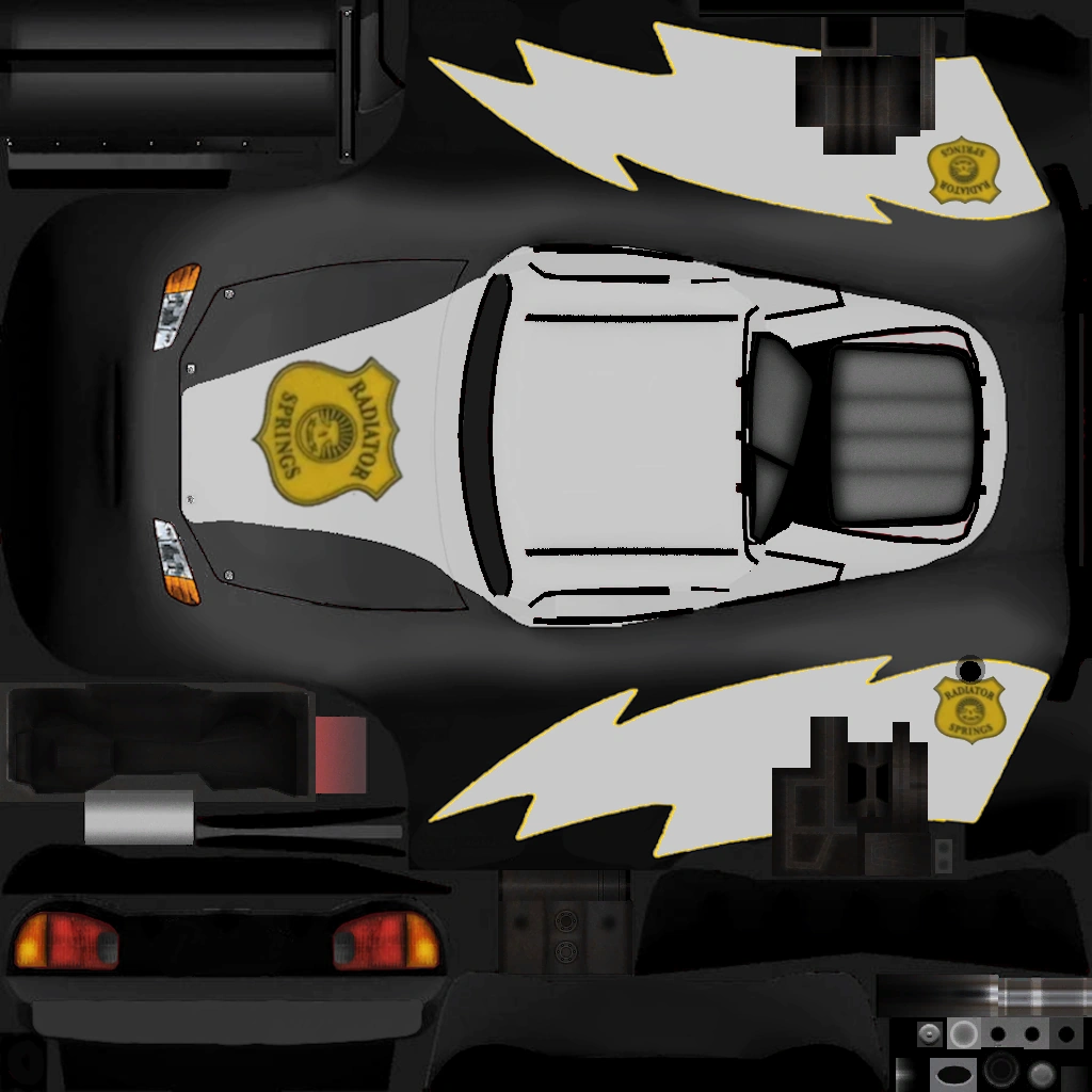 Mini Adventures Police Lightning McQueen Texture (MNC Wii Style) | Fandom