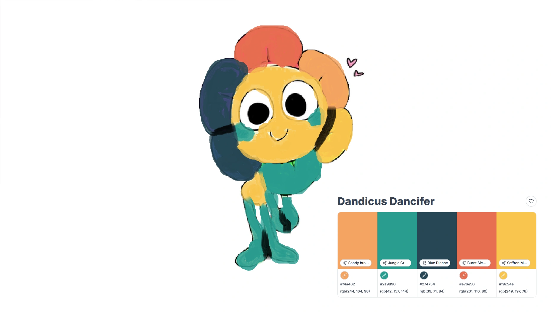 Dandy's AI Color Pallete Skin or Flutter's? | Fandom