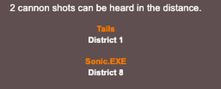 SONIC hunger games | Fandom