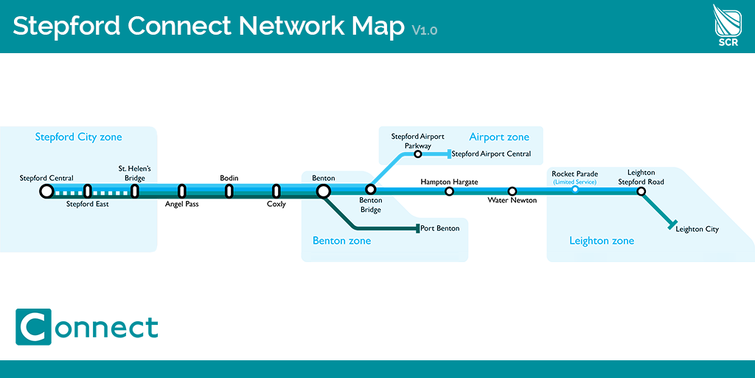 Connect V1.0 map in the style of the Avanti West Coast map | Fandom