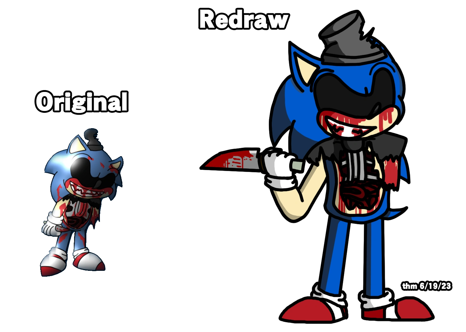 Salvage Sonic (Sonic's Freak Pizzeria) Redraw | Fandom