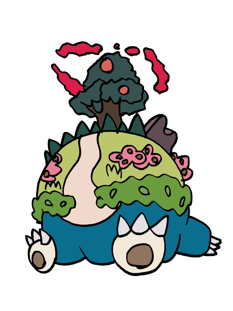 My drawing of G-max Snorlax | Fandom