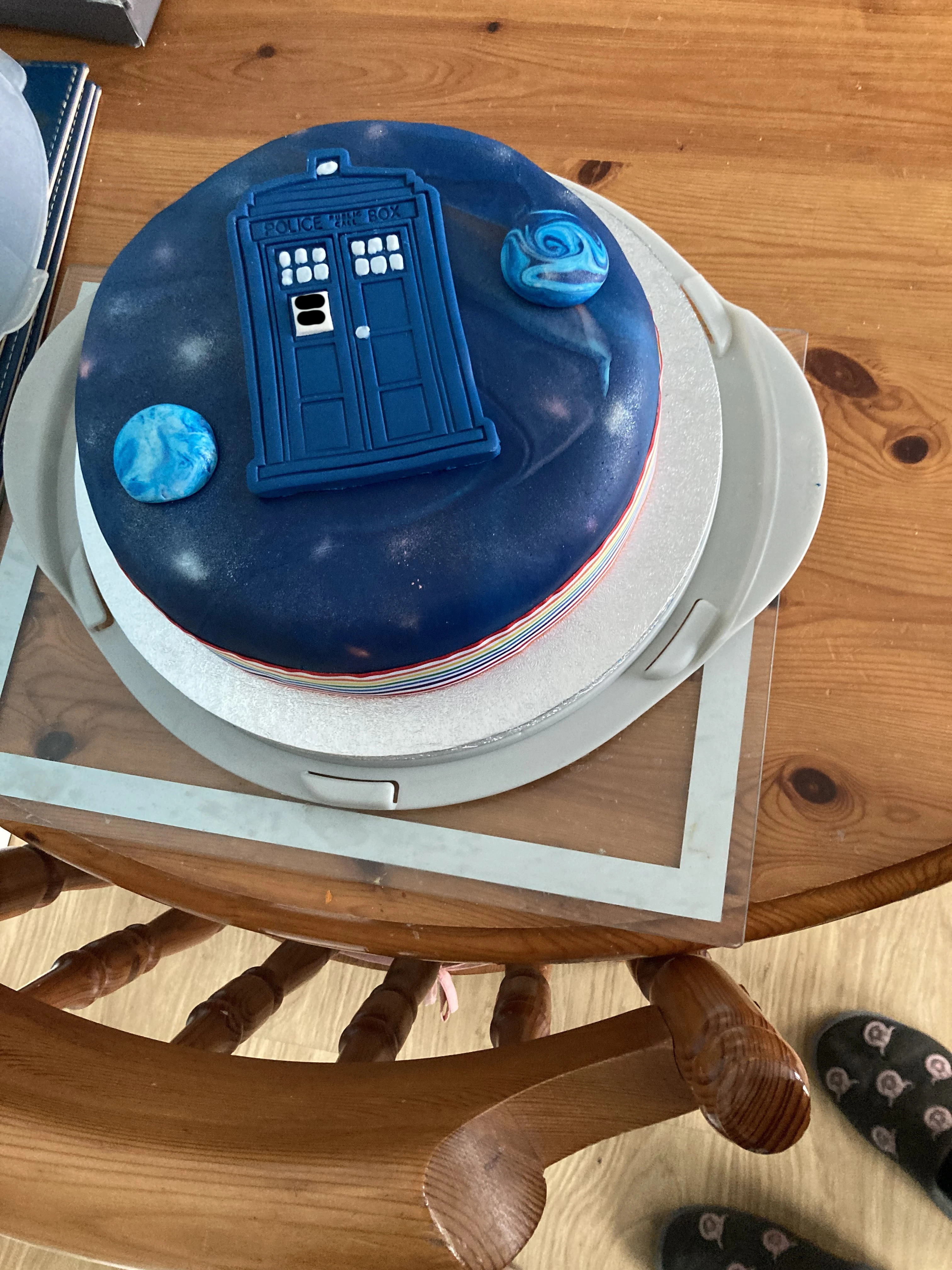 It is my birthday & my mother made me a TARDIS cake | Fandom