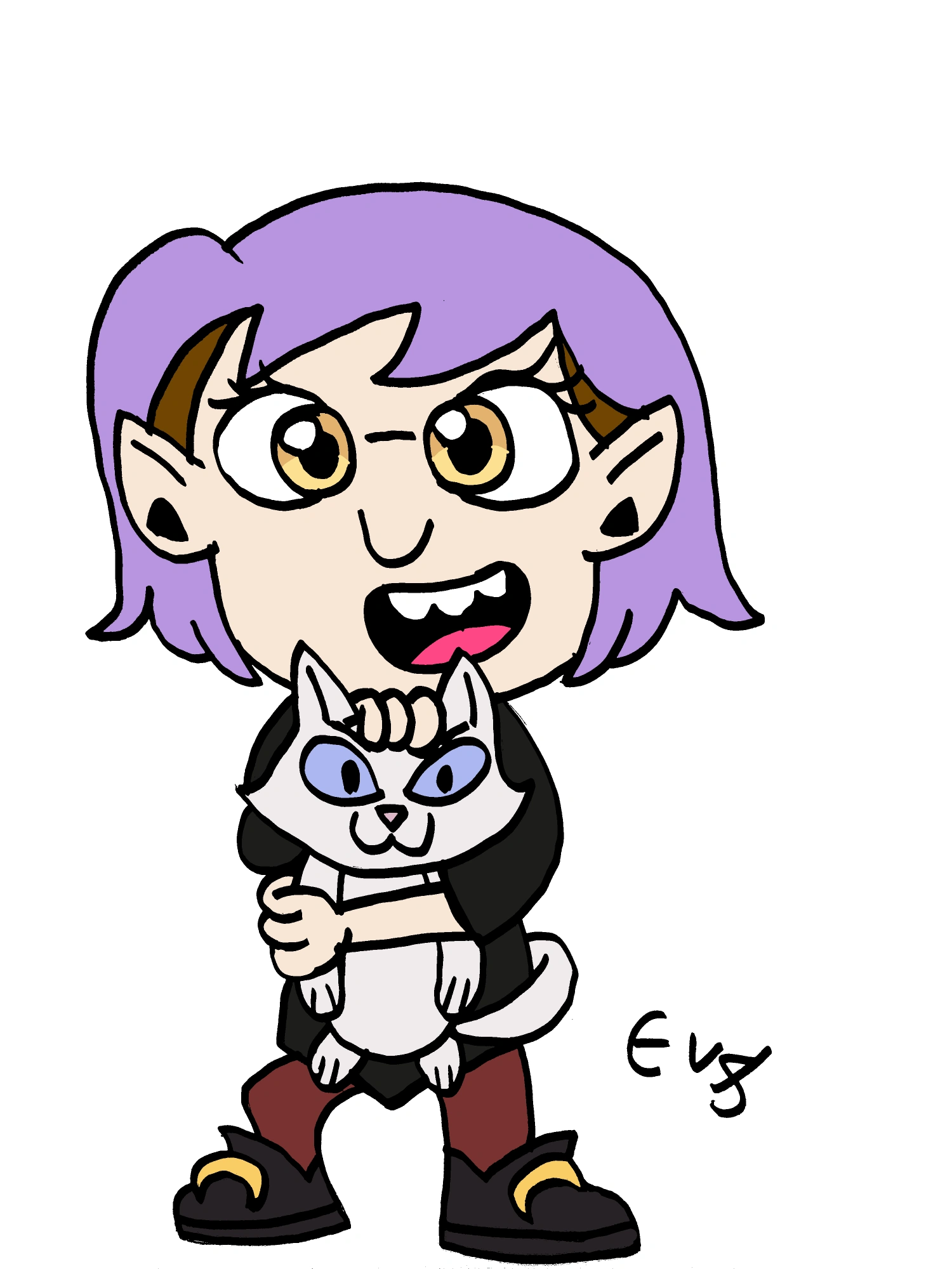 My drawing of Amity w/ Ghost | Fandom