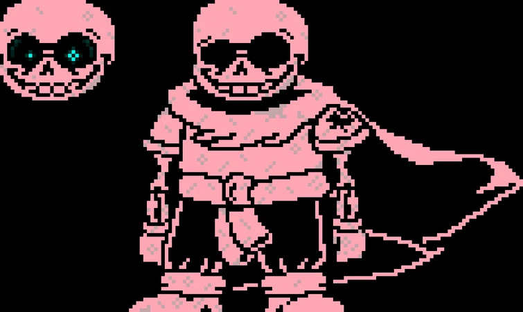 sans stands at the end of the judgment hall... it's all led up to this ...