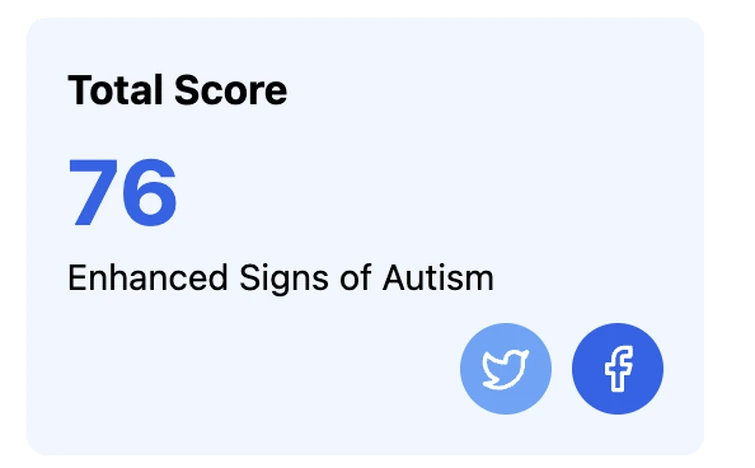 i know that i definitely don't have The Autism but i wanted to take the ...