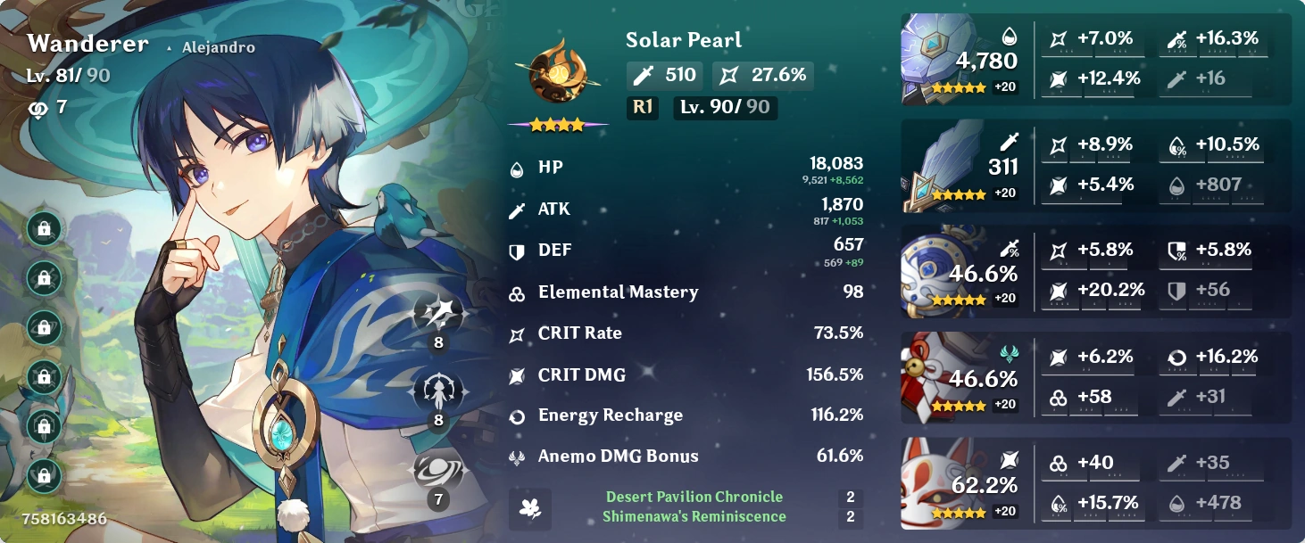 My new Wanderer build | Fandom