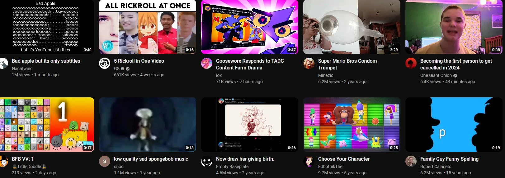 tf is the 4th, 5th, and 8th thing in my recommended | Fandom