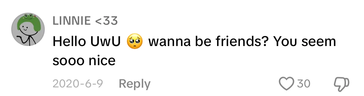 Hello UwU 🥺 wanna be friends? You seem sooo nice | Fandom