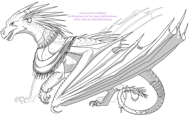 Slightly drippy IceWing base (Drippy base part 3) (I'm proud of this, really :> ) | Fandom