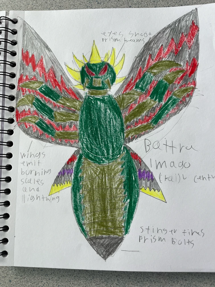 Here’s a Battra imago redesign by yours truly! | Fandom