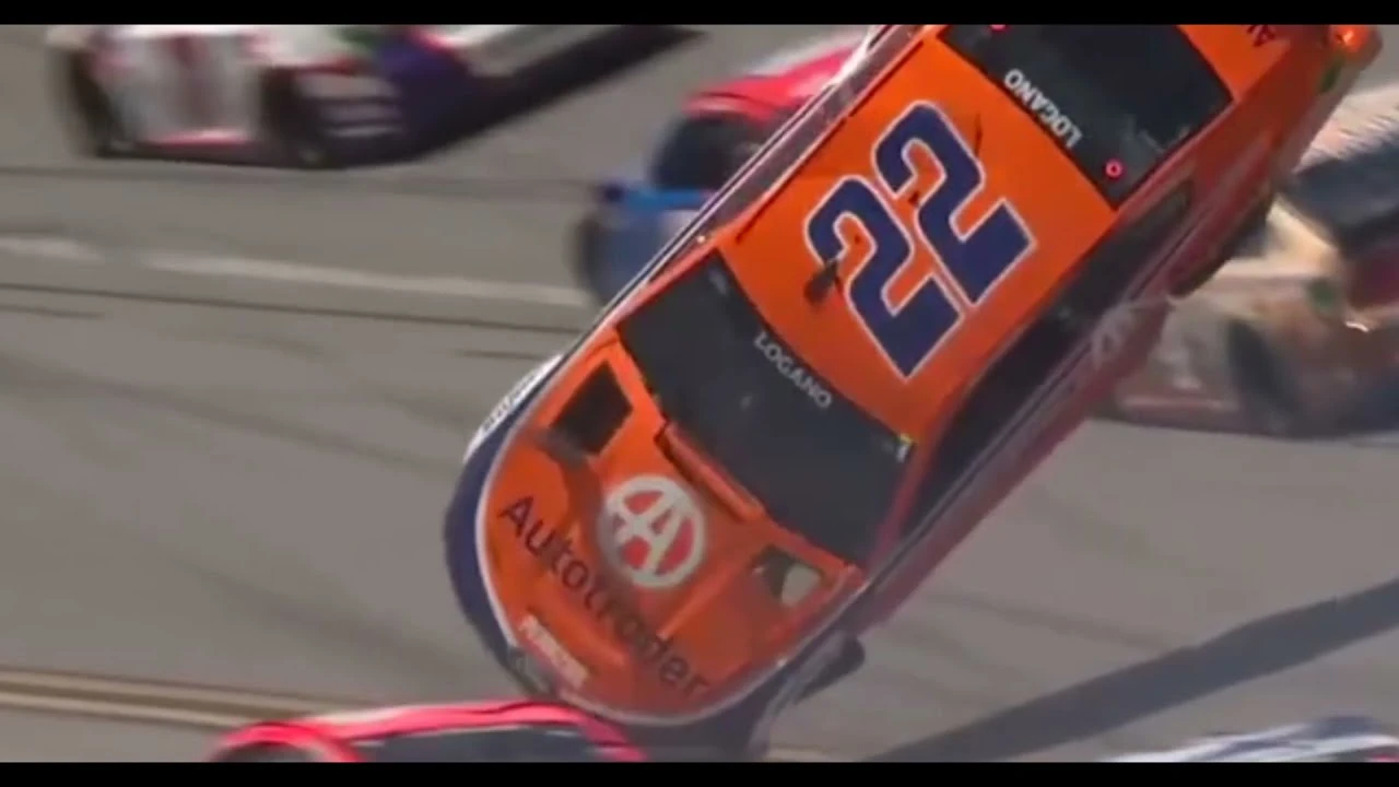 Joey Logano Talledega flip meme | Fandom