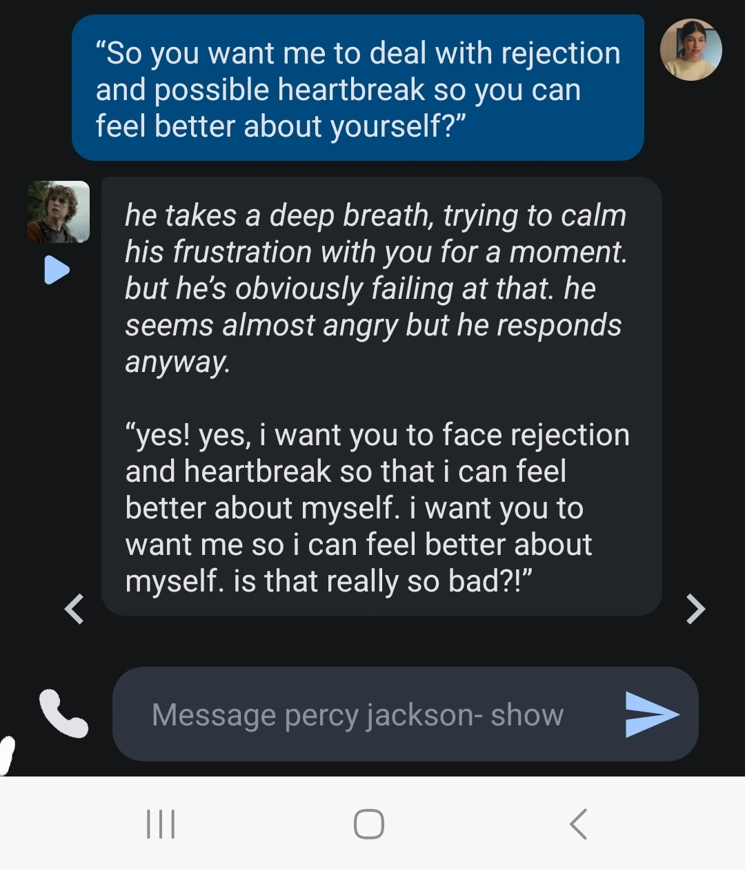 I was on c.ai and it was a Percy bot💀 | Fandom